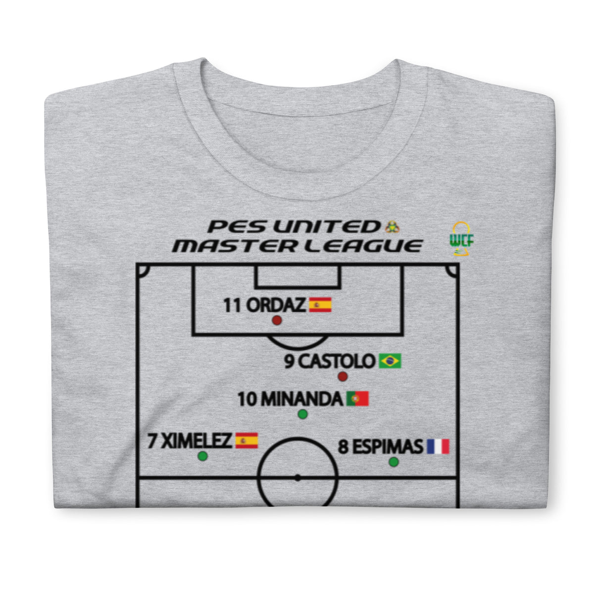 Pro Evolution Soccer Master League Lineup T-Shirt - PES United – World ...