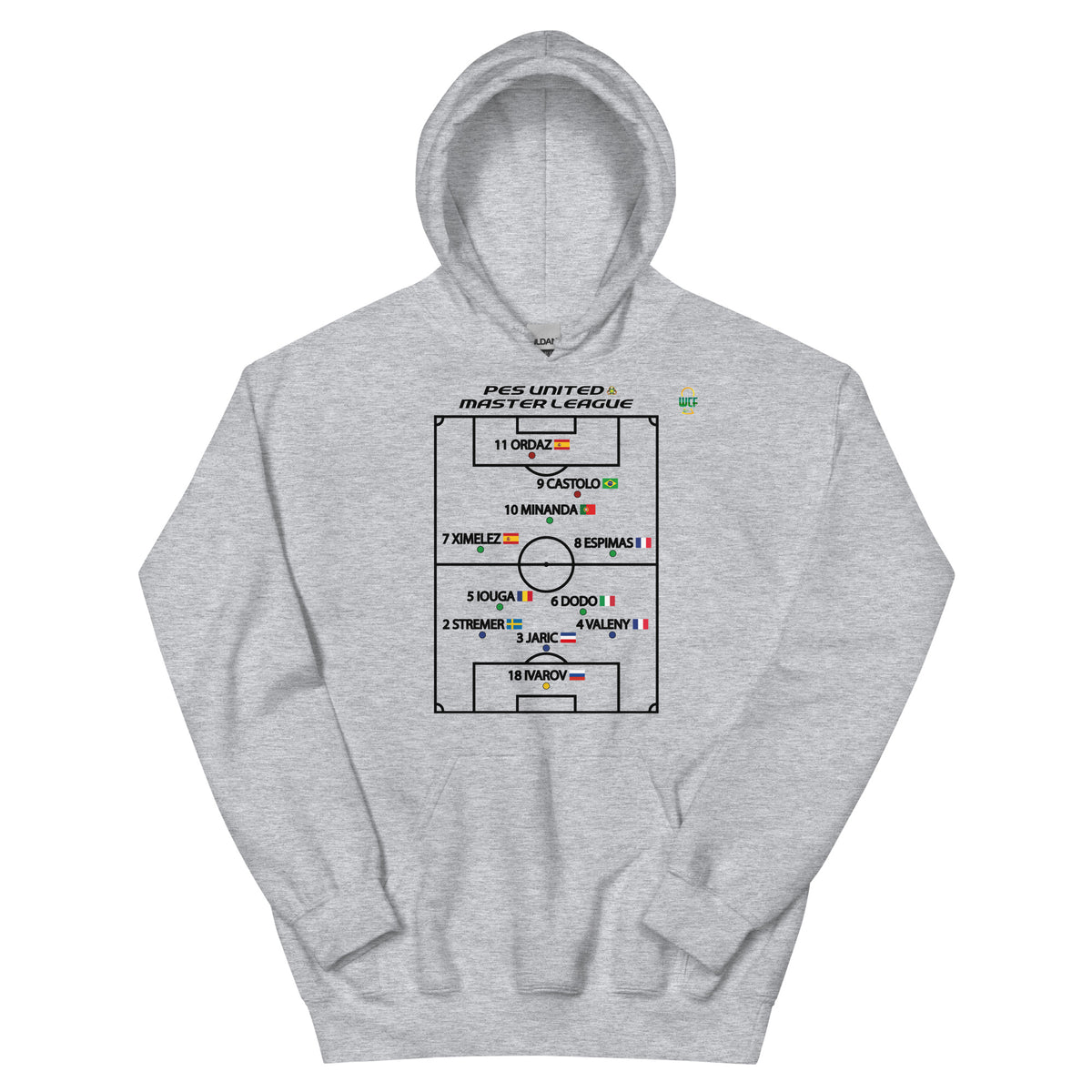 Pro Evolution Soccer Master League Lineup Hoodie - PES United – World ...